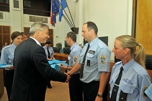 Ocenění za věrnost pracovníkům Městské policie Ostrava — Ostrava